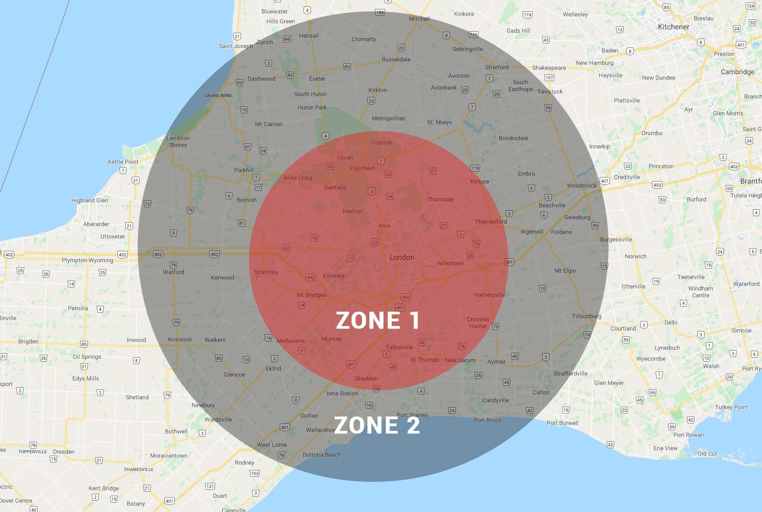 Service Zones | All Terrain Property Maintenance